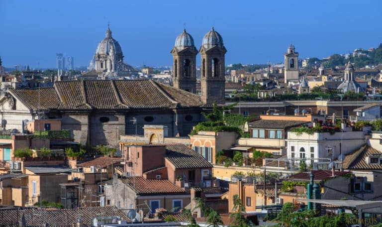Terraza del Pincio: vistas panorámicas de Roma desde la Villa Borghese